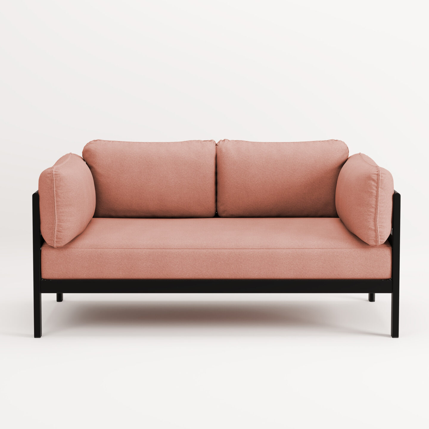 2-seater EASY sofa in recycled fabric, comfortable and timeless