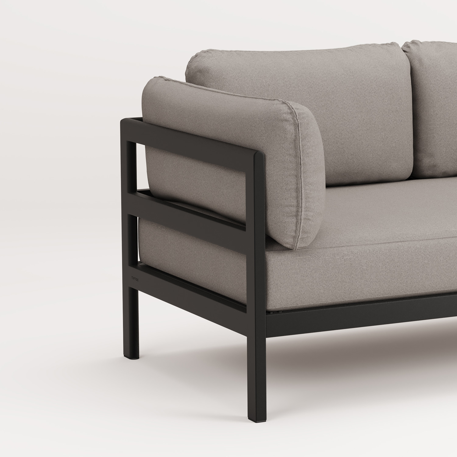 2 seats EASY sofa, recycled fabric, comfortable and timeless