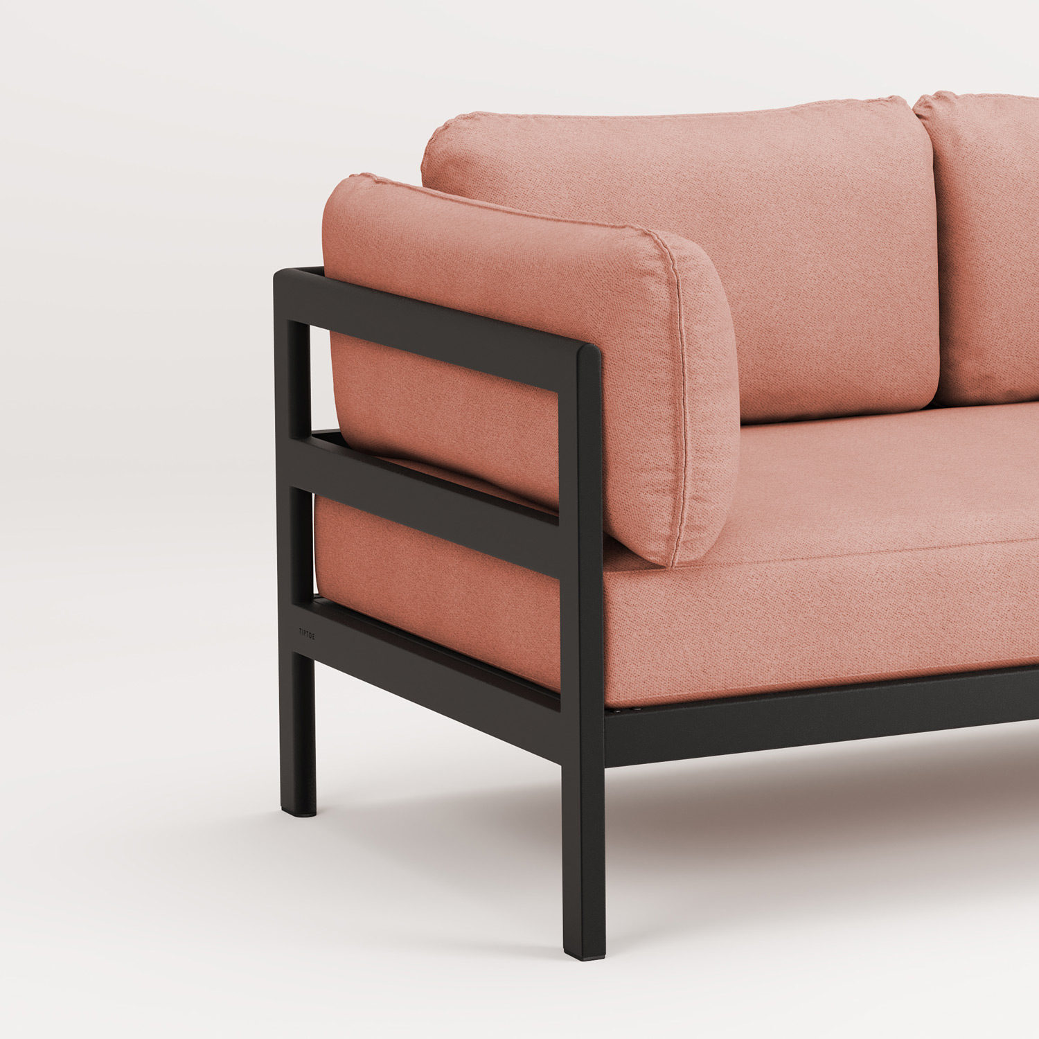 2 seats EASY sofa, recycled fabric, comfortable and timeless