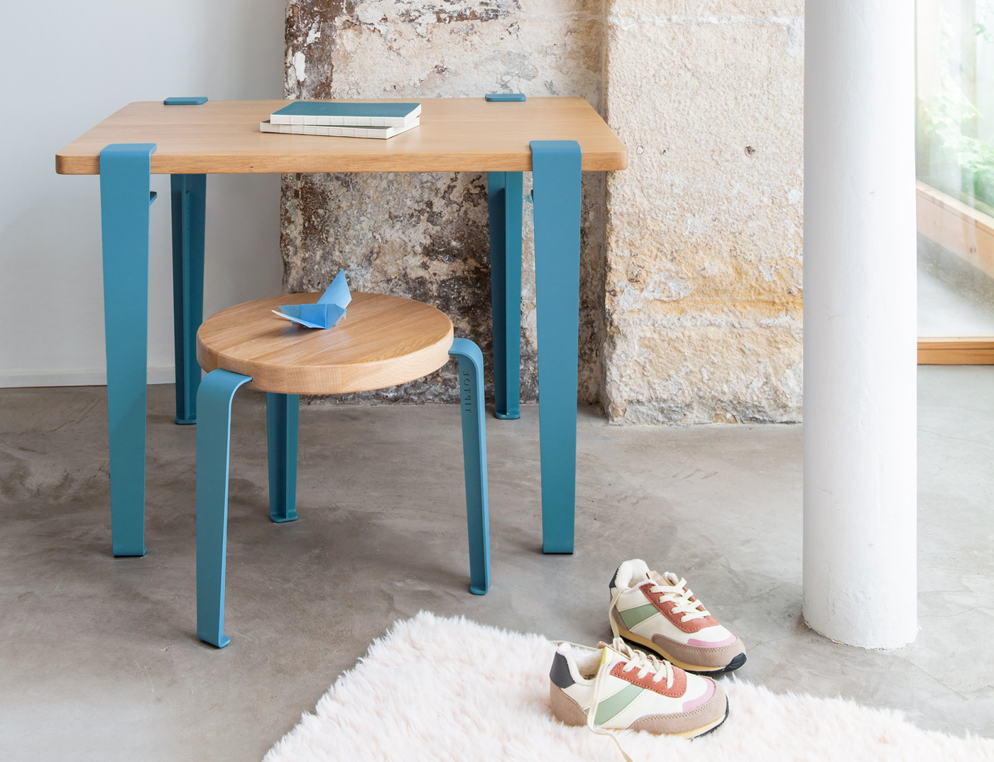 Kids furniture collection by TIPTOE - kids desk and stool