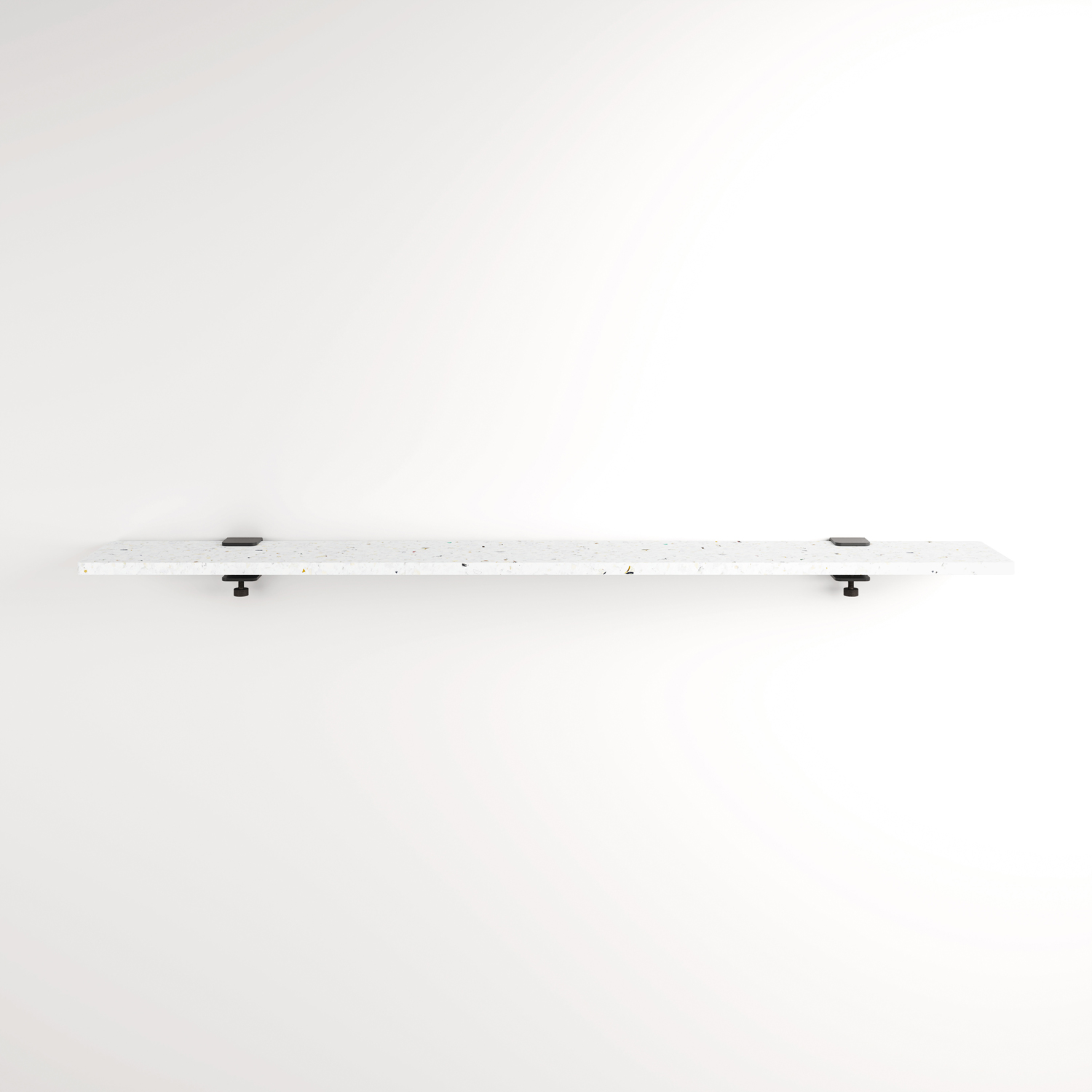 Wall shelf in white Venezia recycled plastic