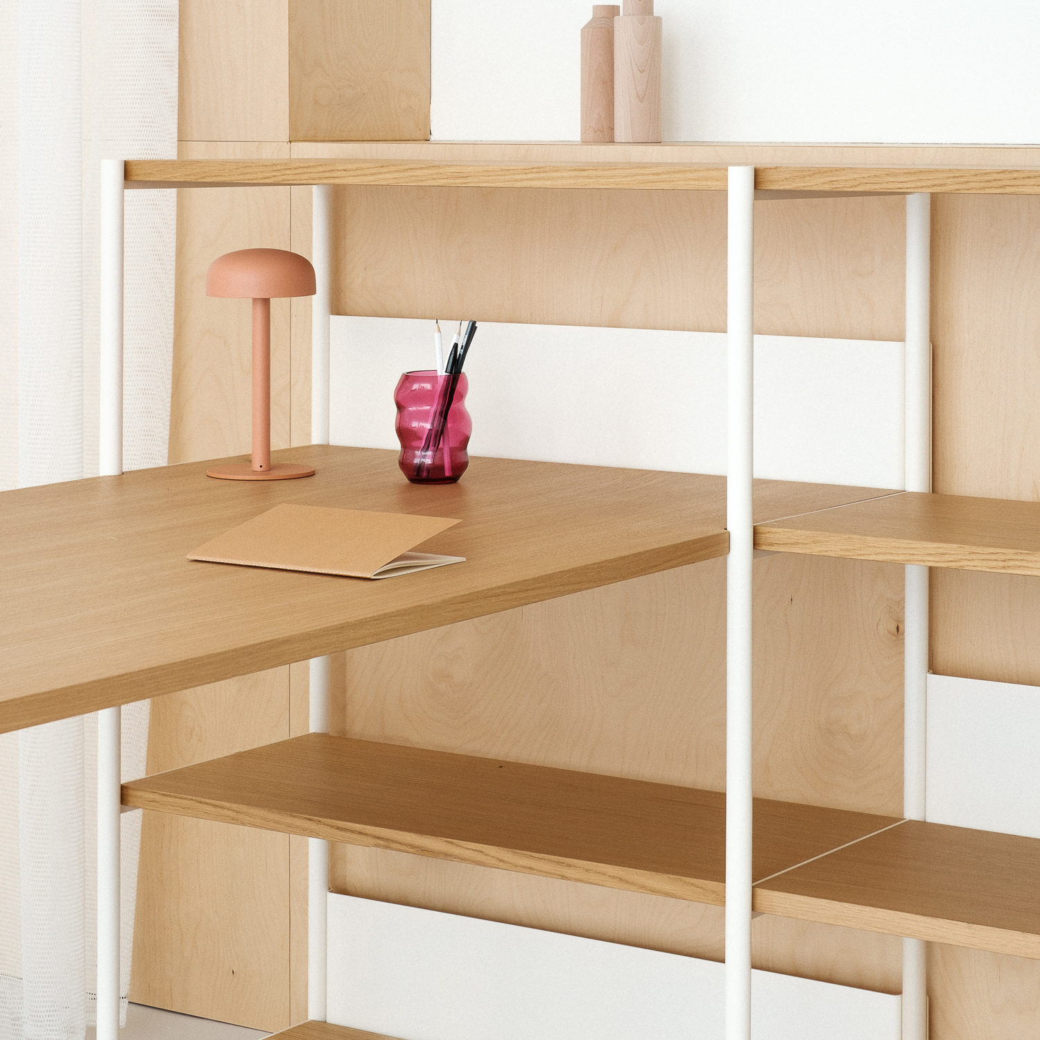 UNIT desk H110 to 180 x W164cm - eco-certified wood