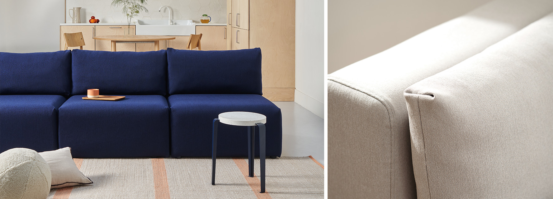 High-end comfortable, design and modular sofa