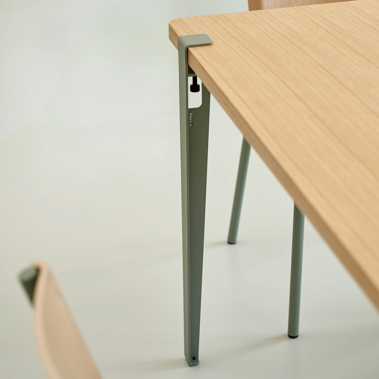 Set of 4 steel table legs 75 cm | TIPTOE